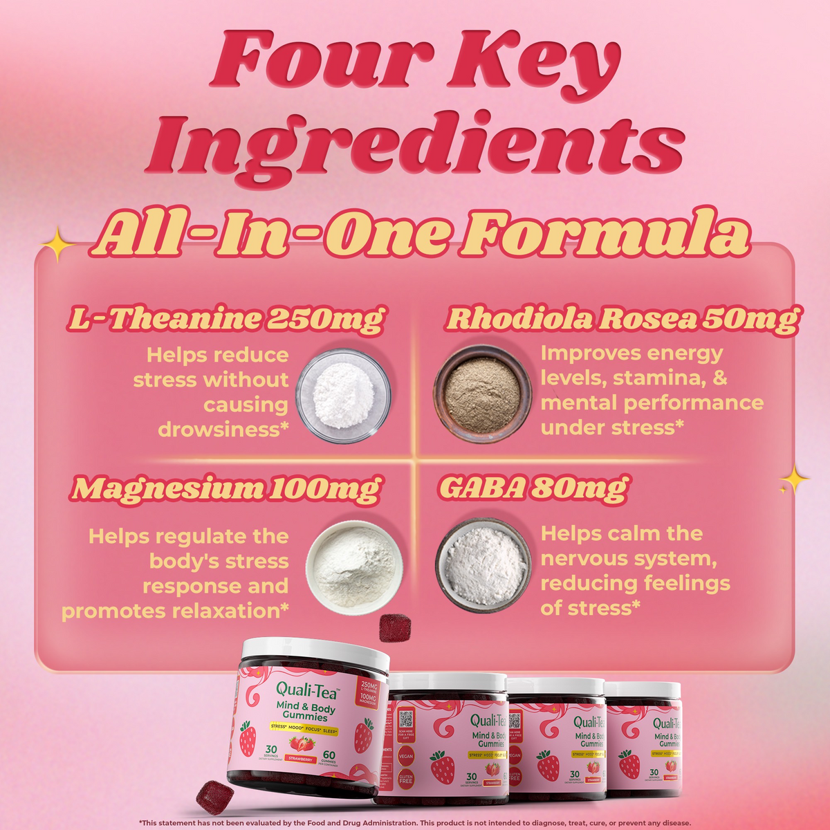 Quali-Tea Mind & Body Stress Gummies (30 Servings) – Quali-Tea Supplements